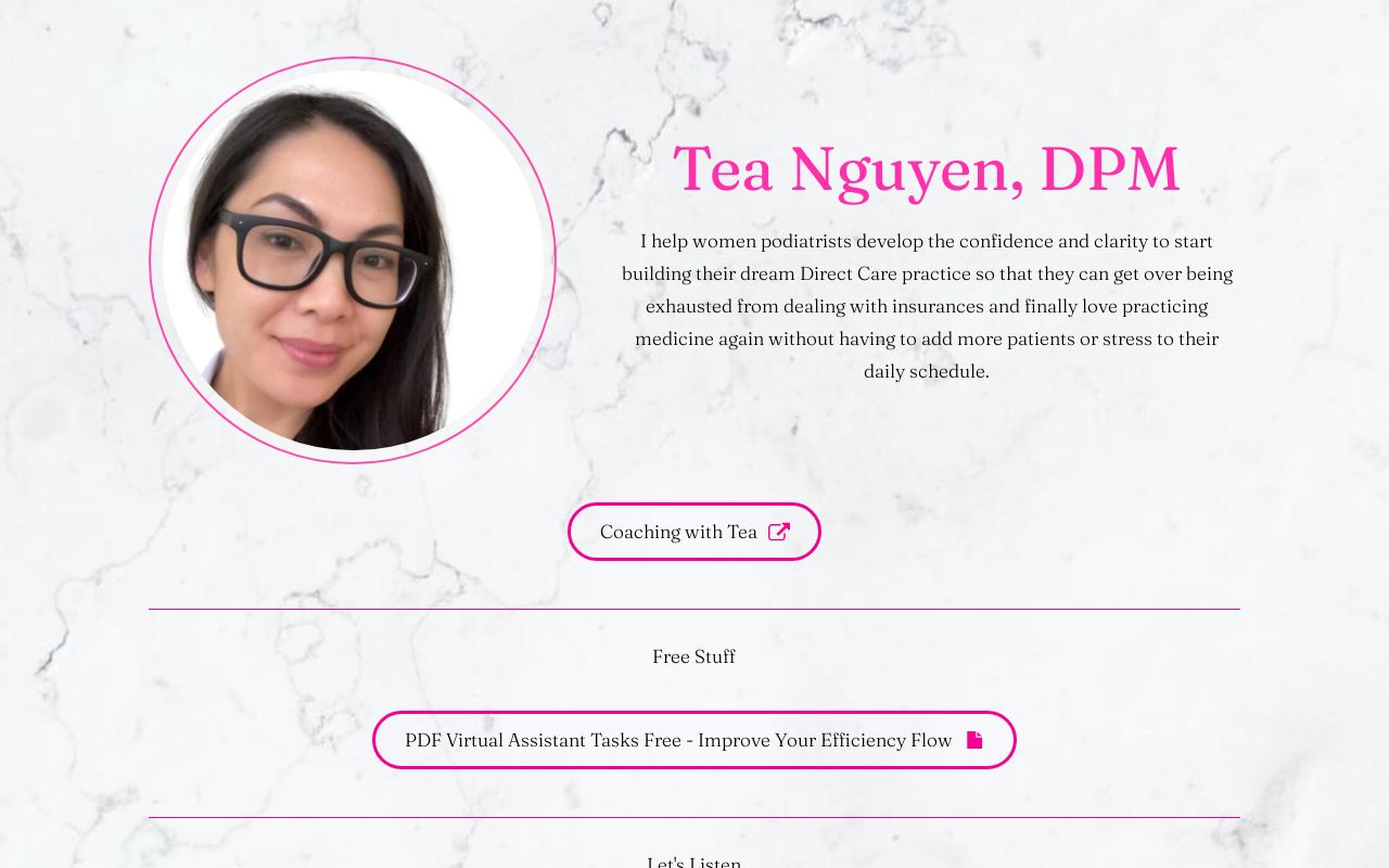 Tea Nguyen, DPM